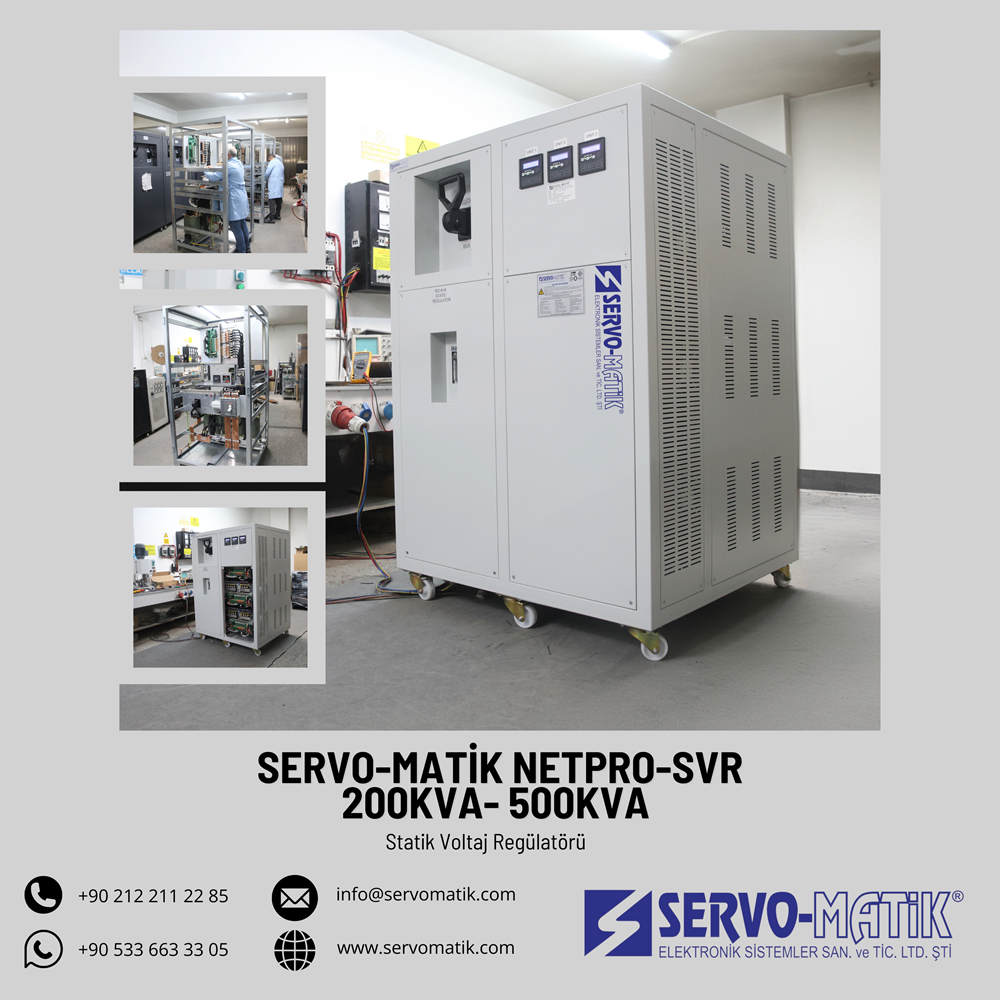 SERVO-MATİK Netpro-SVR 200kVA - 500 kVA